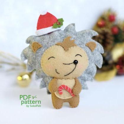 Felt Hedgehog Toy Sewing Pdf Pattern, Felt Woodland Animal Pattern ...