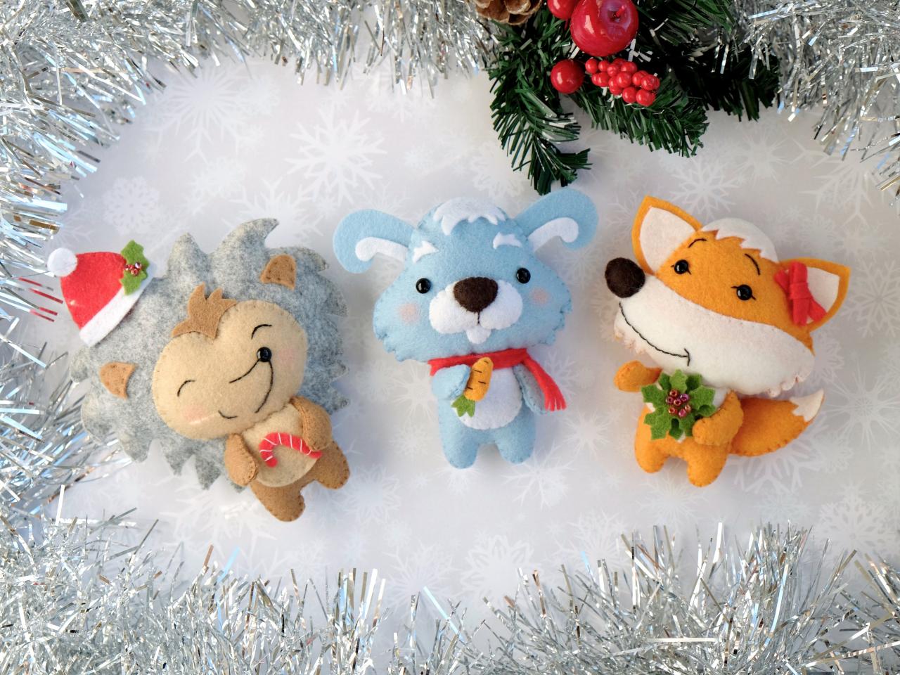 felt fox ornament pattern