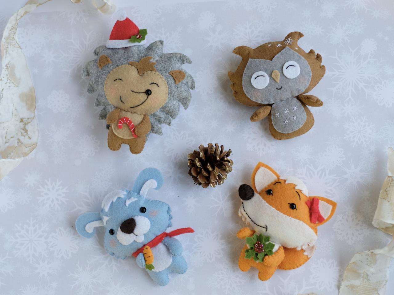 felt fox ornament pattern