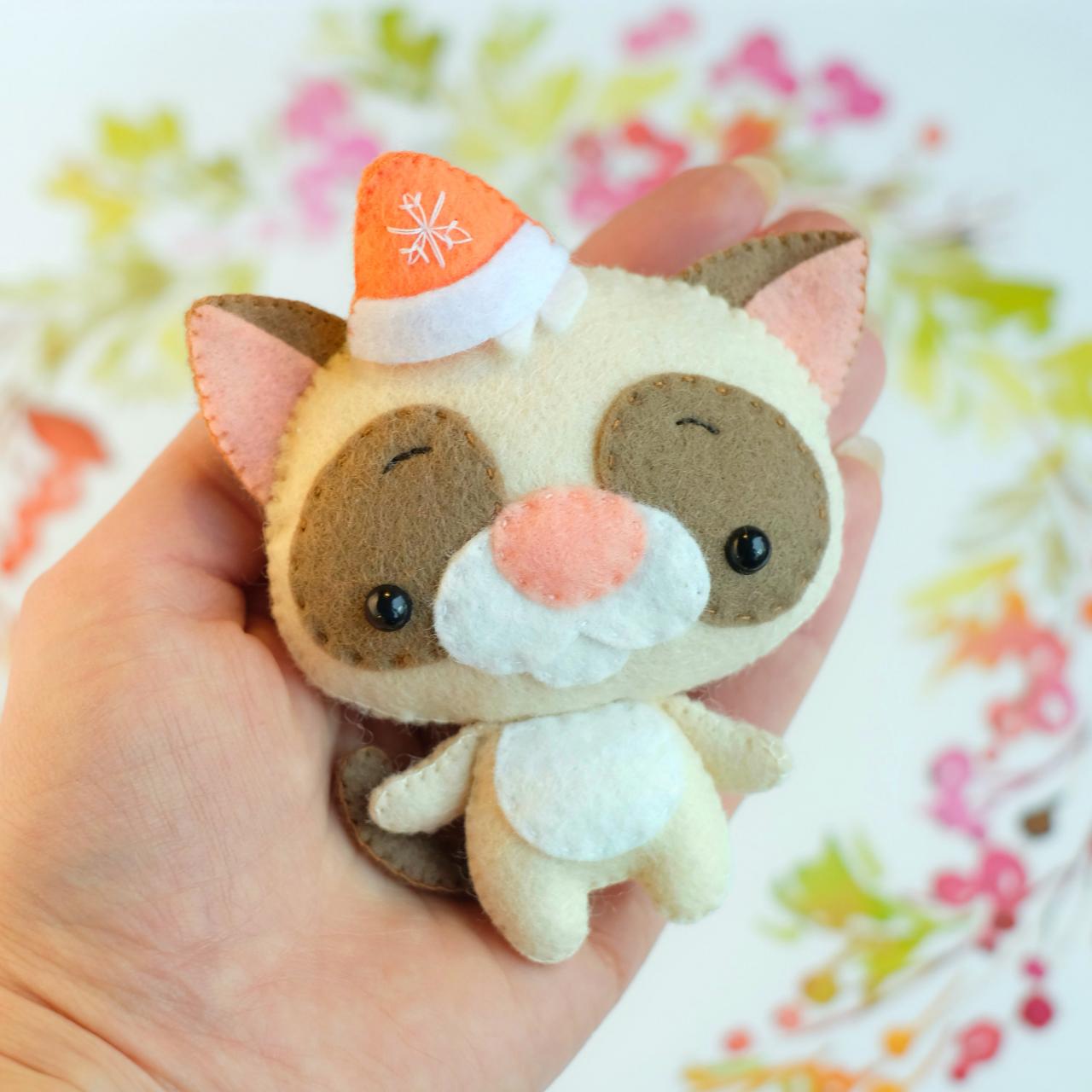 Set Of 3 Felt Cat Toy Sewing Pdf And Svg Patterns, Persian, Ragdoll And ...