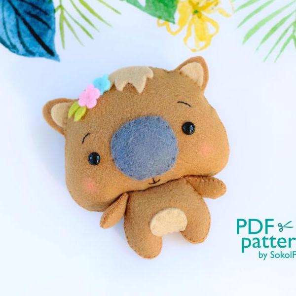 wombat stuffed animal pattern