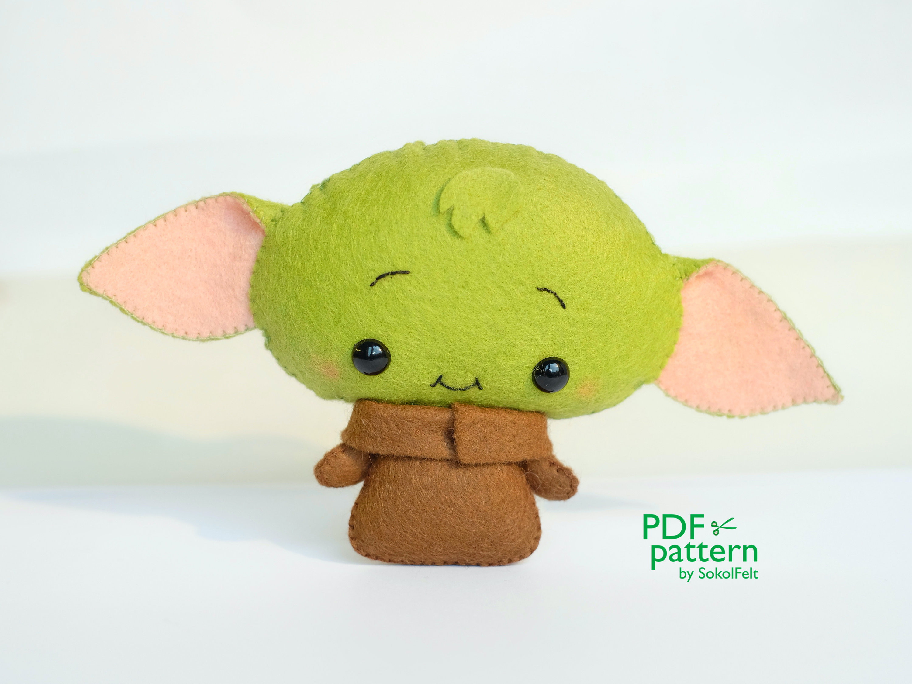 Felt Baby Alien Toy Sewing Pdf And Svg Pattern, Quick And Easy Plush ...