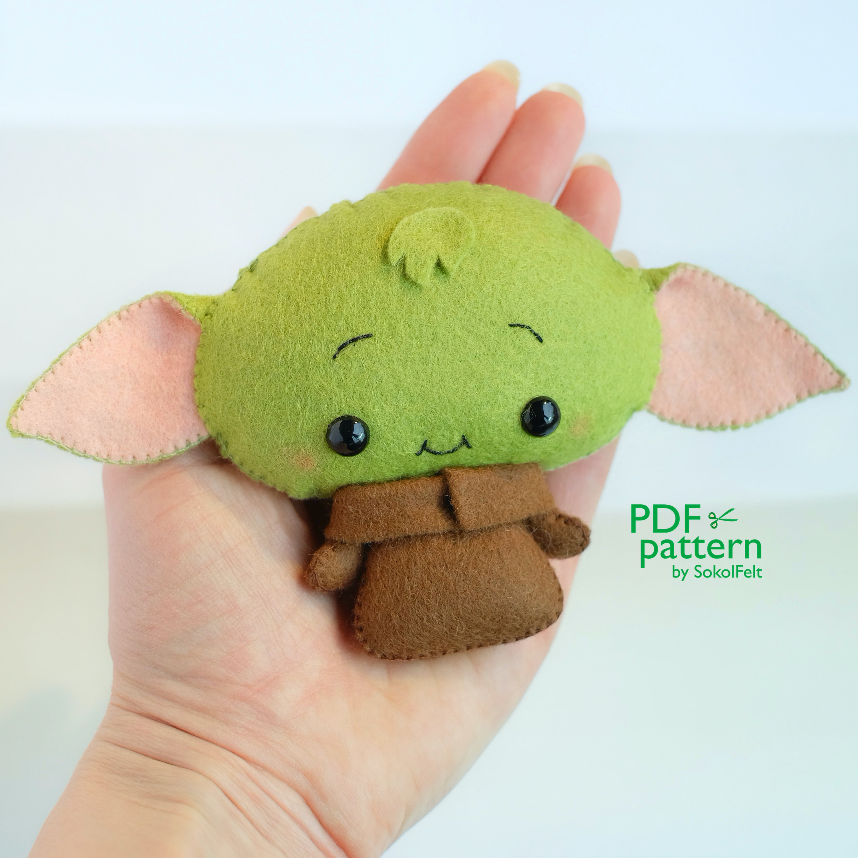 Felt Baby Alien Toy Sewing Pdf And Svg Pattern, Quick And Easy Plush ...