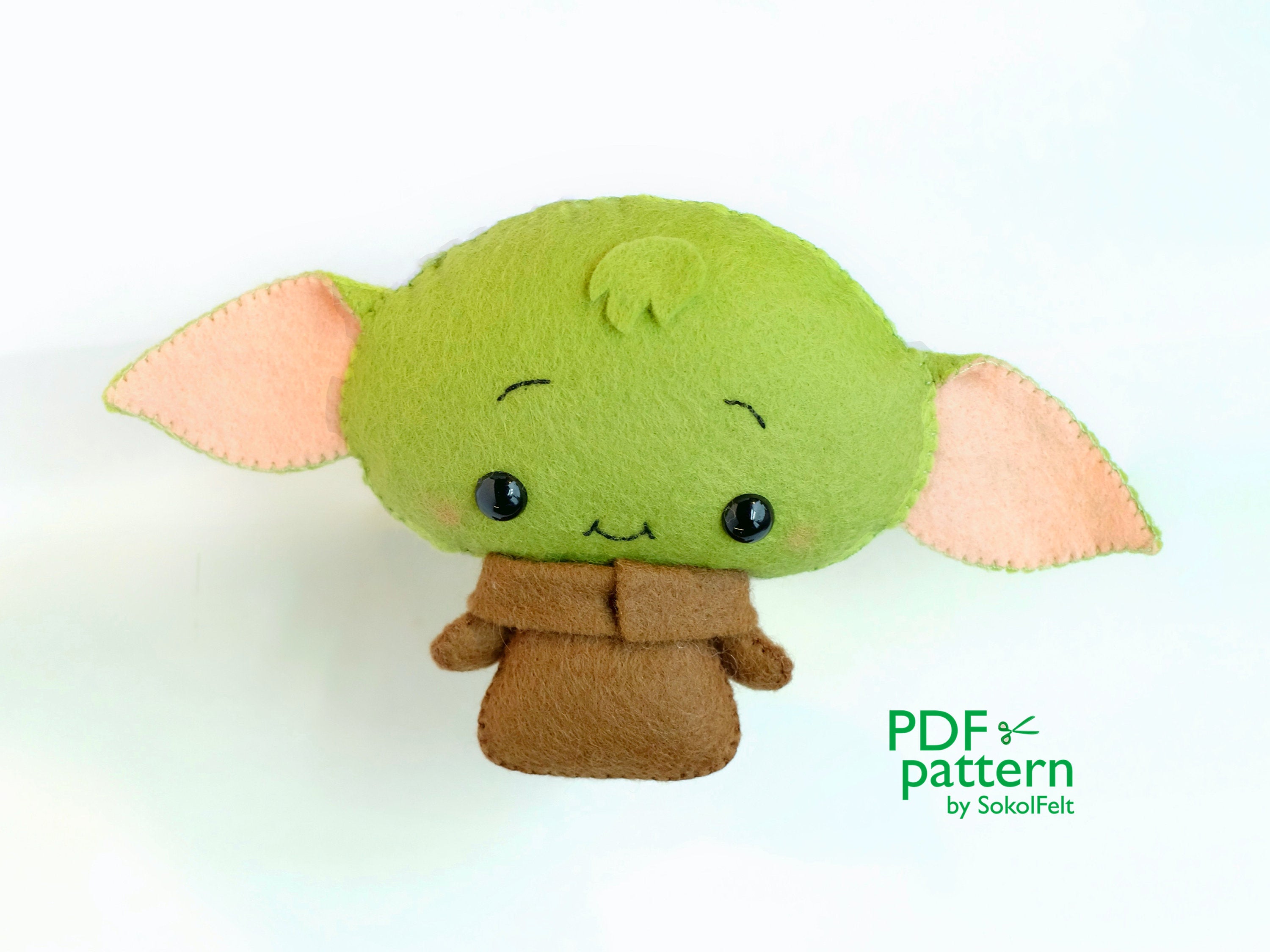 Felt Baby Alien Toy Sewing Pdf And Svg Pattern, Quick And Easy Plush ...