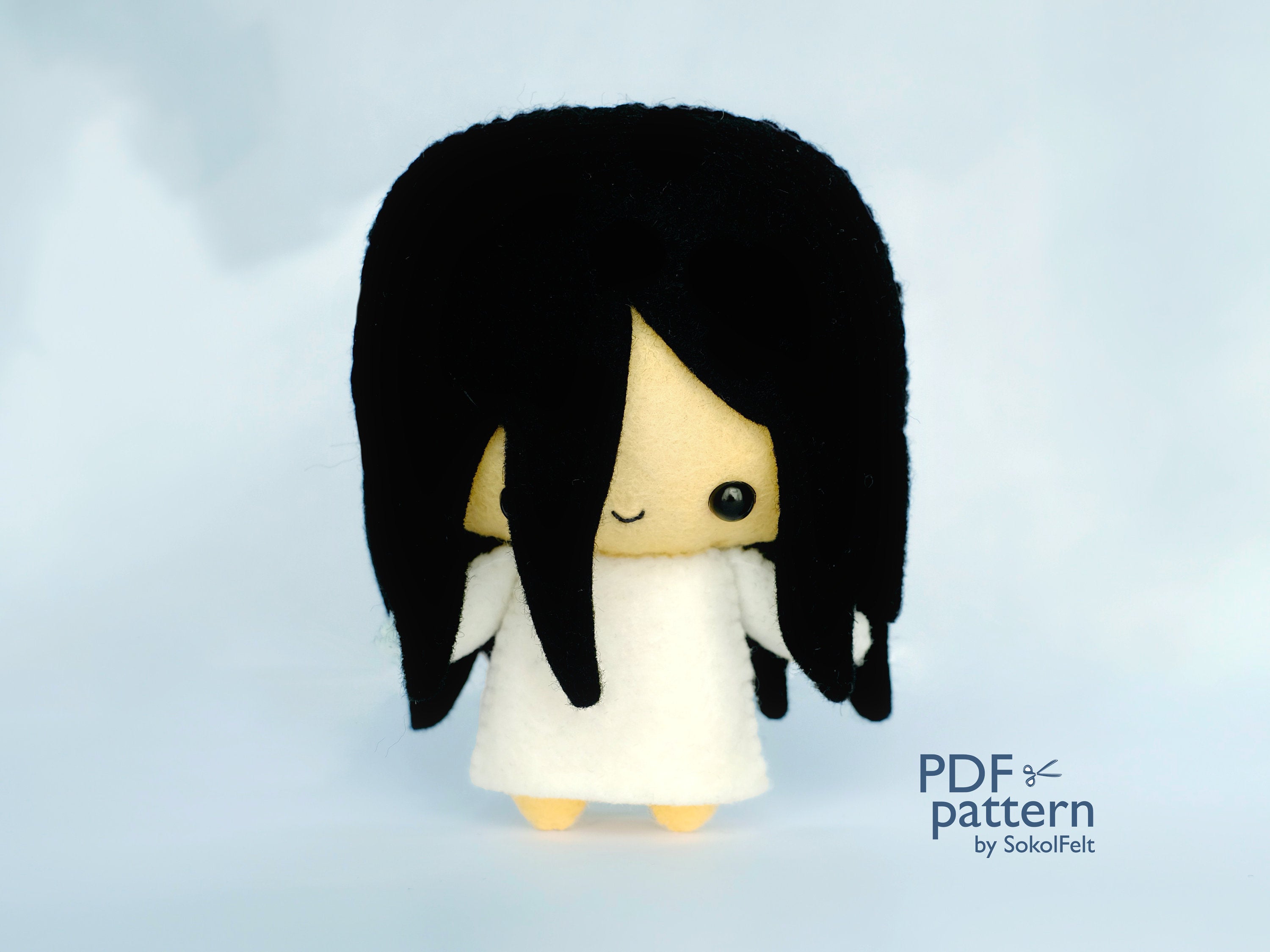 Cute Samara Morgan Toy Pdf And Svg Patterns, The Ring Movie, Sadako ...