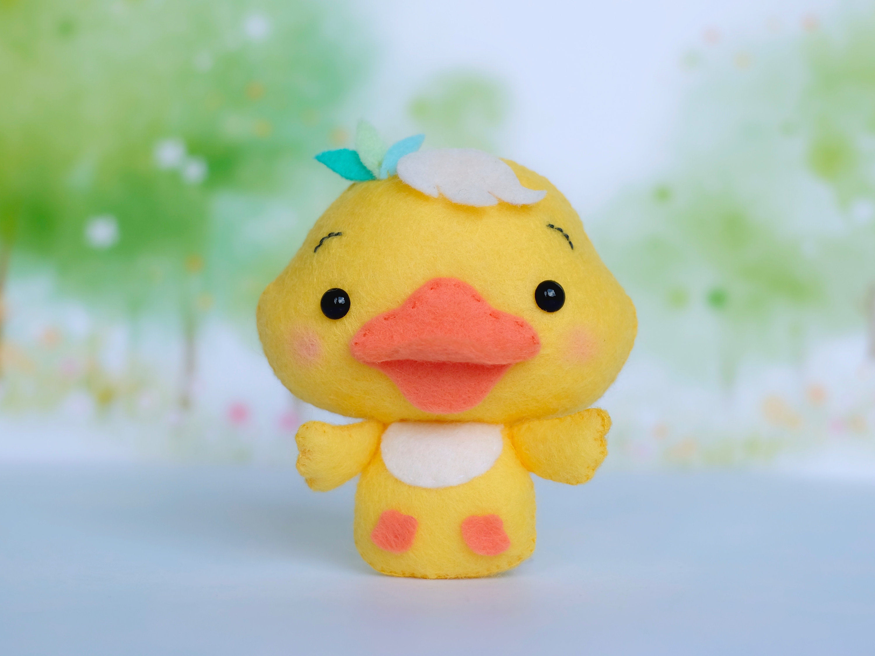 Felt Baby Duck Toy Sewing Pdf Pattern, Cute Farm Animal, Felt Duckling ...