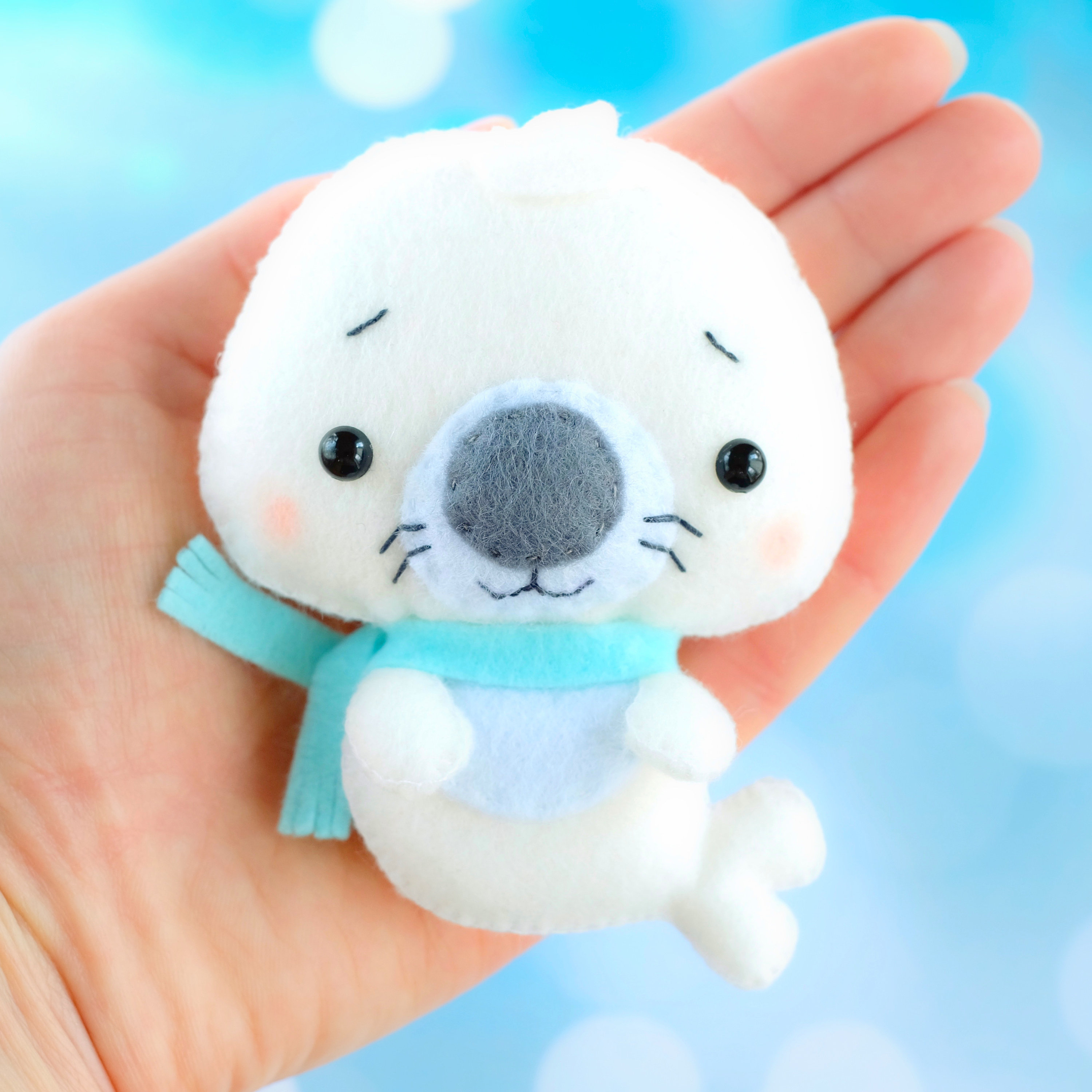 Baby Seal Toy Pdf Pattern, Felt Arctic Animal Sewing Digital Tutorial ...