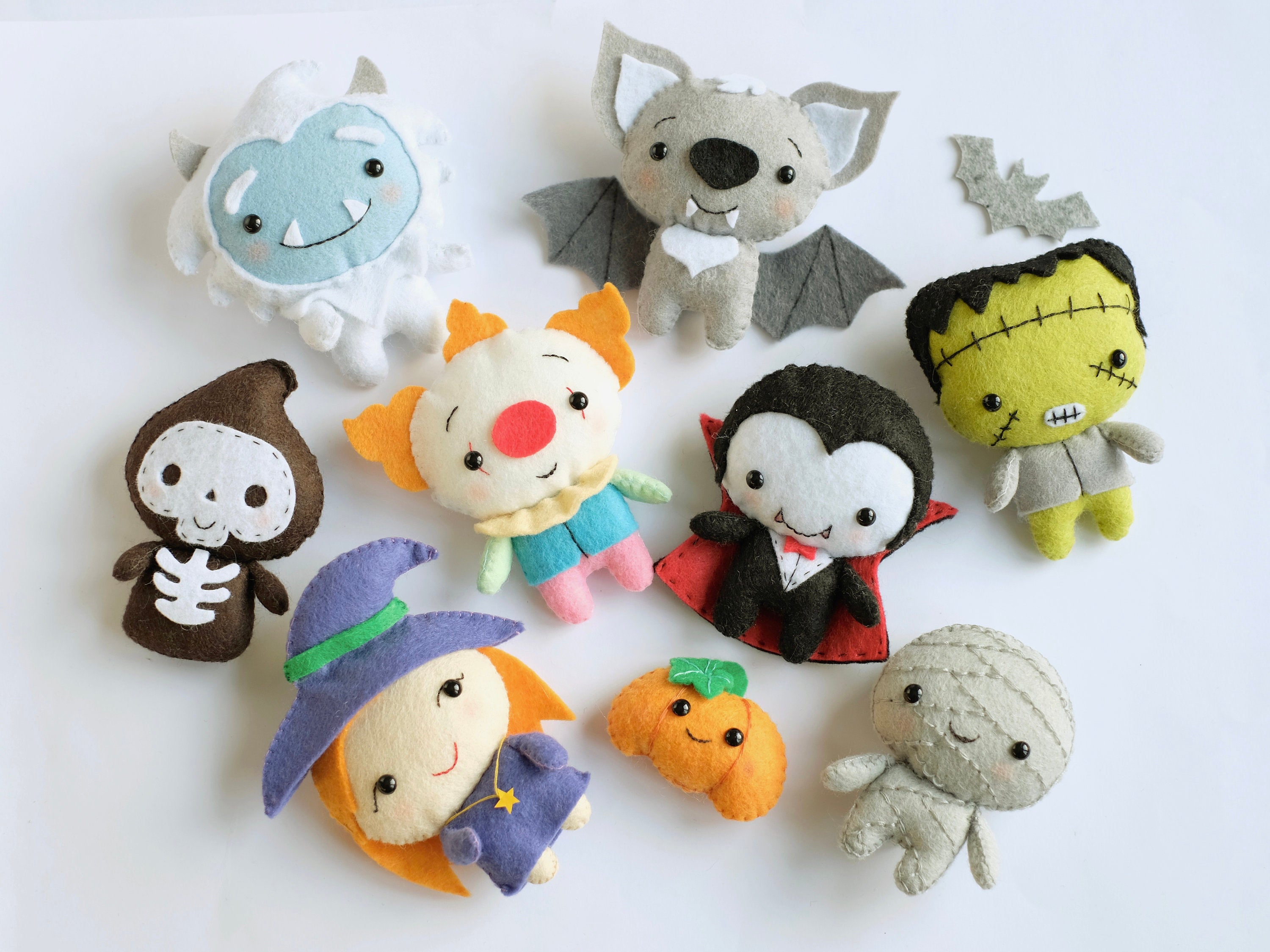 Felt Bat Toy Sewing Pdf Pattern, Diy Halloween Ornament, Felt Bat ...