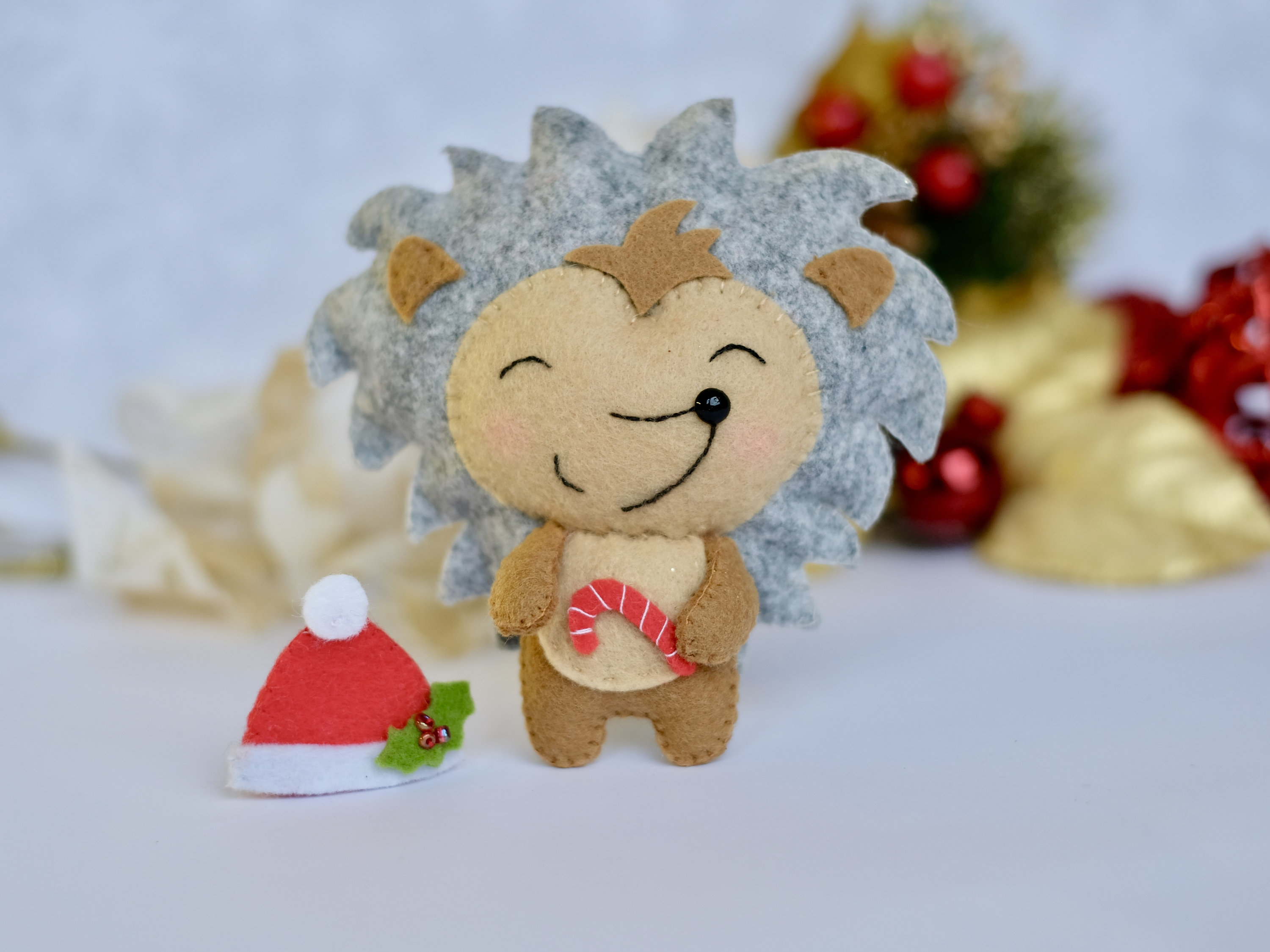 Felt Hedgehog Toy Sewing Pdf Pattern, Felt Woodland Animal Pattern ...
