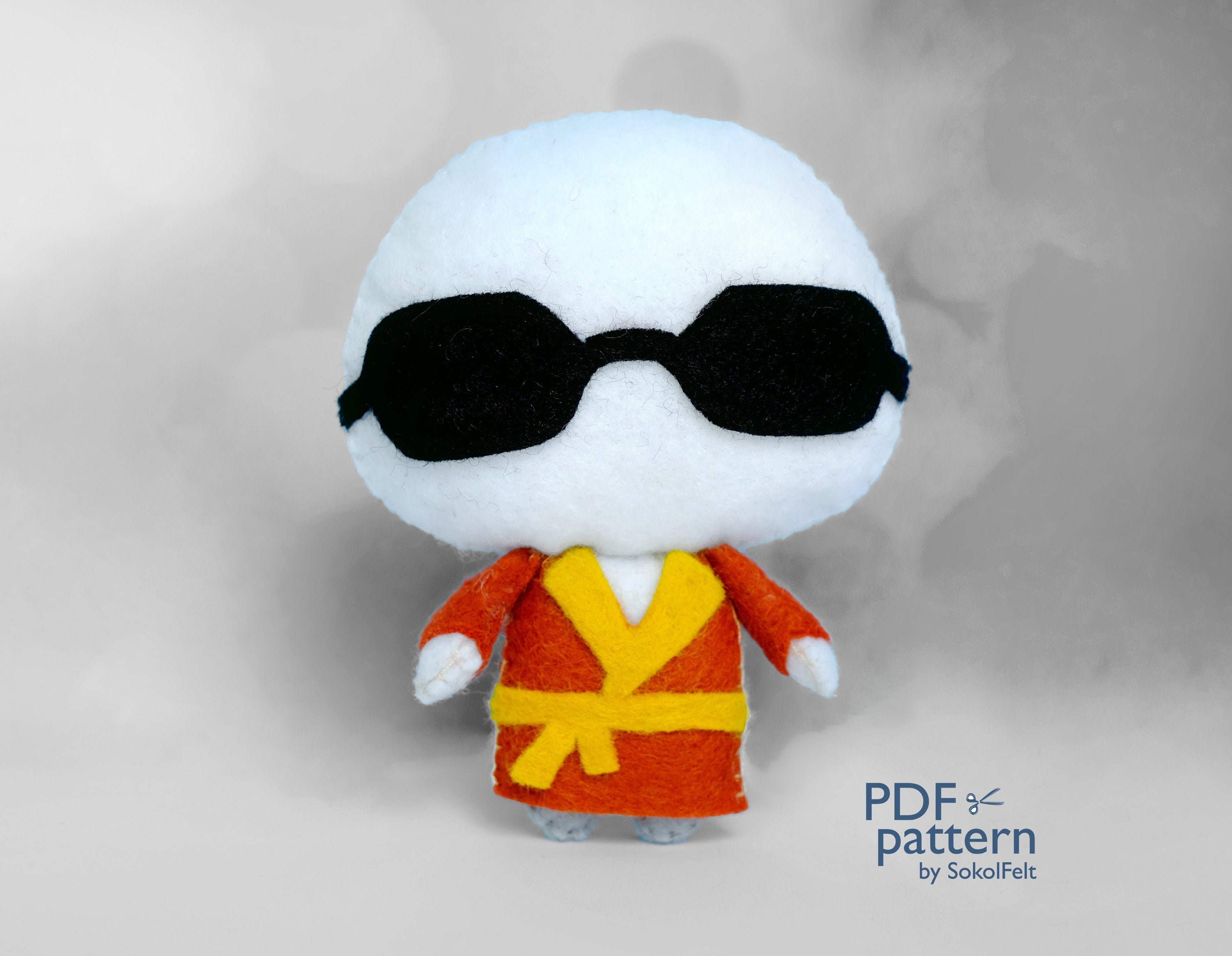 Invisible Man Felt Toy PDF And SVG Patterns, Horror Movie Character Toy ...