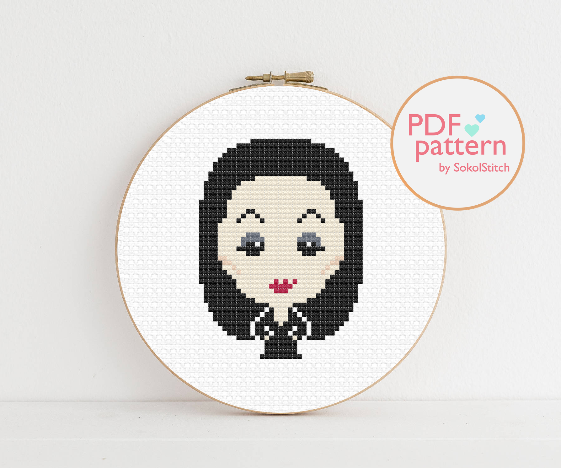 Addams Family Cross Stitch Patterns, Wednesday Addams, Set Of Halloween ...